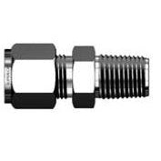 Superlok SS316 1/8" O.D. X 1/2" MNPT MALE CONNECTOR, BORED THROUGH ...